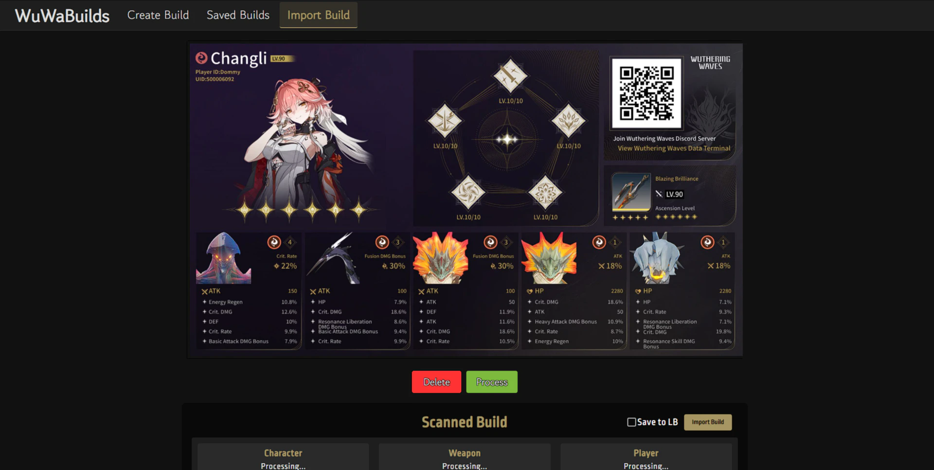 WuWa Builds - Wuthering Waves Build Creator